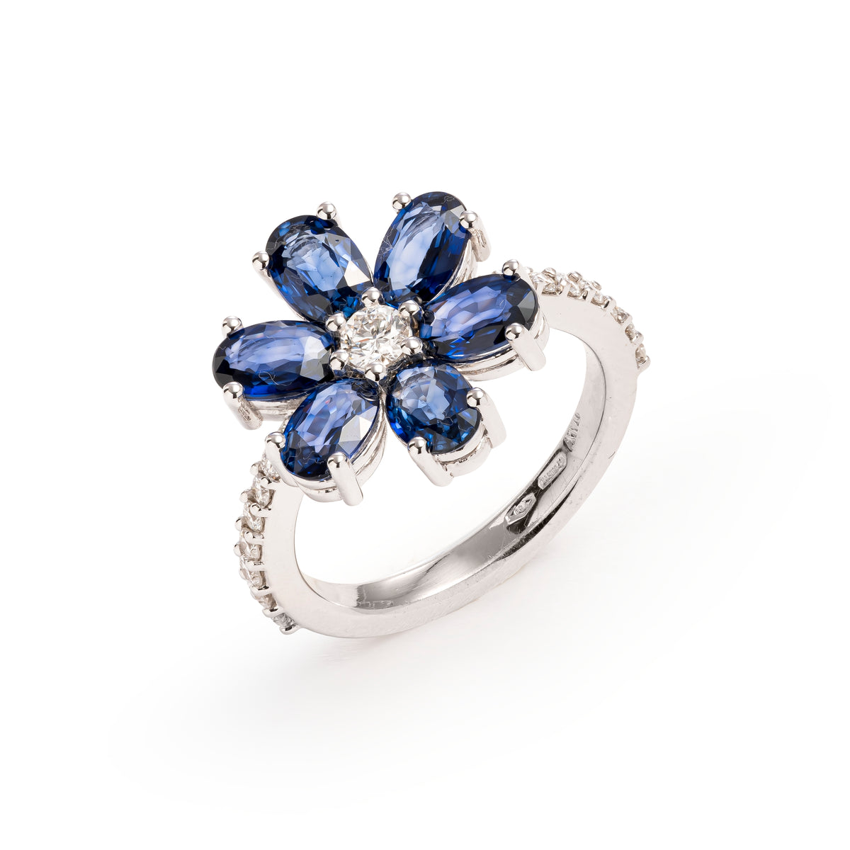 Sapphires Flower Ring – Hasbani Gioielli S.p.A.