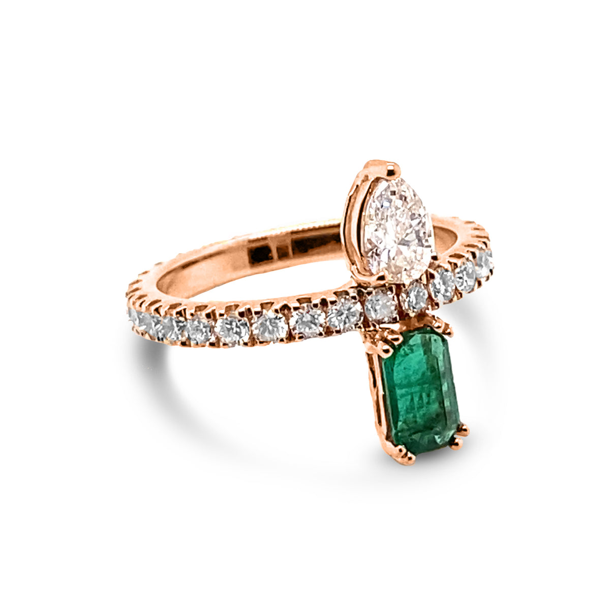 Emerald and Diamond Ring – Hasbani Gioielli S.p.A.